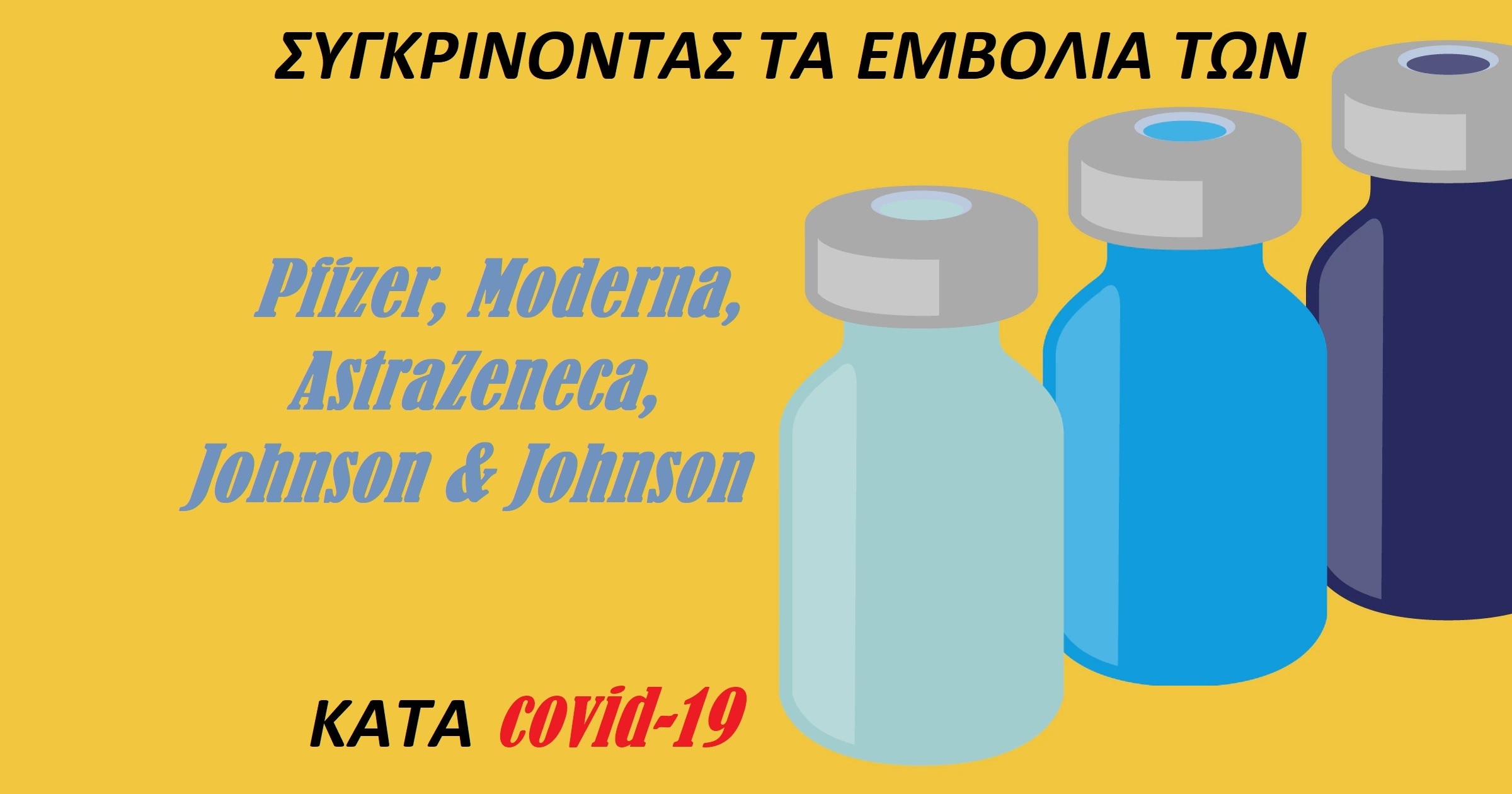 Εμβόλια: Οι διαφορές ανάμεσα σε Pfizer, Moderna, AstraZeneca, Johnson ...